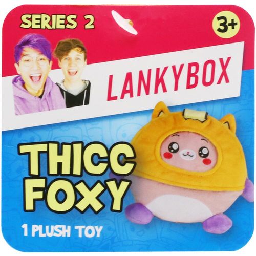 Lankybox THICC FOXY Plush Collectable Soft Toy Series 2 for Ages 3+