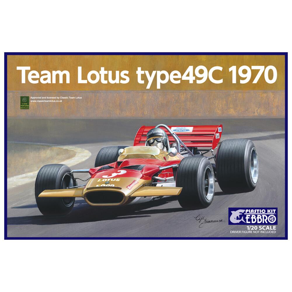 Ebbro Team Lotus Type 49C 1970 F1 Racing Car Model Kit Scale 1:20