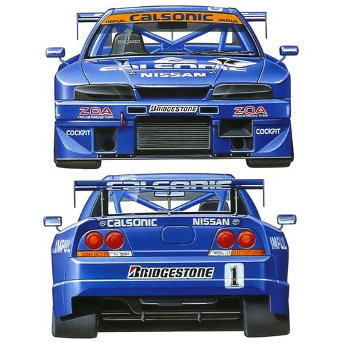 Tamiya Nissan Skyline GT-R R33 Calsonic Race Car Model Kit Scale 124
