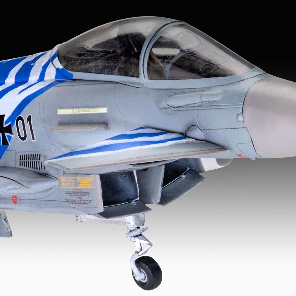 Revell Eurofighter Typhoon Bavarian Tiger Model Set Scale 1:72 with Paints
