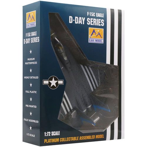 Easy Model F-15C Eagle Military Aircraft Model Pre-Assembled Kit Scale 1:72