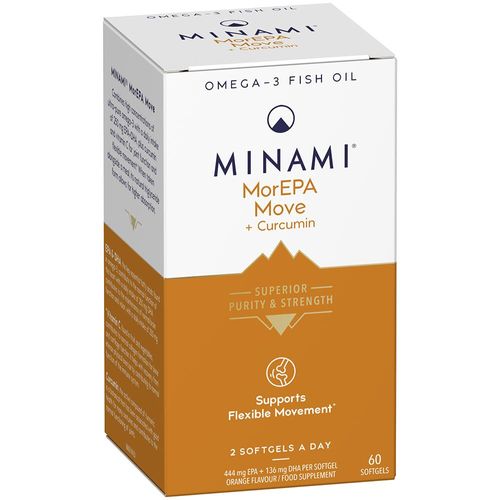 MINAMI Omega-3 Fish Oil MorEPA Move with Curcumin 60 Softgels