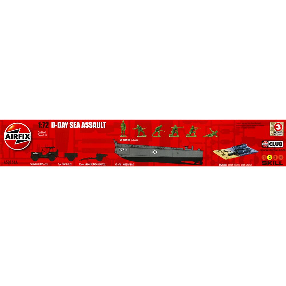 Airfix D-Day Sea Assault Diorama Model Kit A50156A Gift Set Scale 1/72