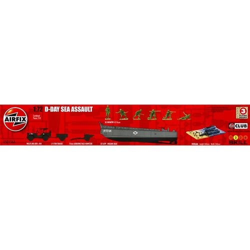 Airfix D-Day Sea Assault Diorama Model Kit A50156A Gift Set Scale 1/72