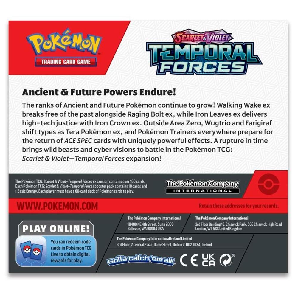 Pokémon Trading Card Game Scarlet & Violet Temporal Forces SEALED ...