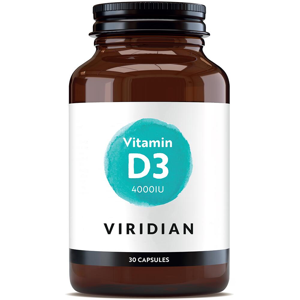 Viridian Vitamin D3 4000IU Food Supplement 30 Capsules