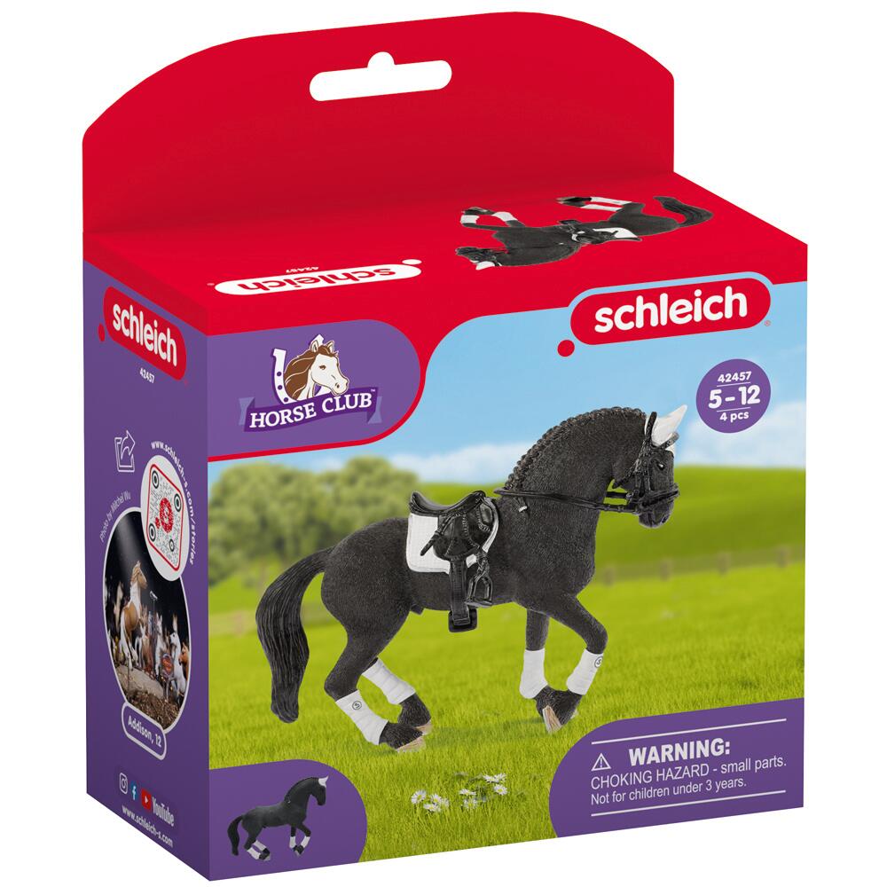 Schleich Horse Club Frisian Stallion Riding Tournament Figure for Ages 5-12