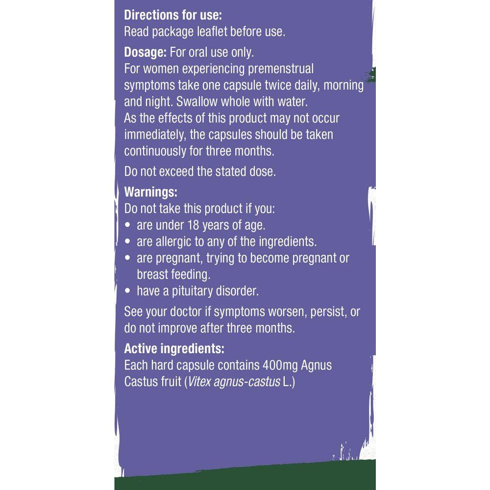 Natures Aid PremEeze Agnus Castus 400mg - 60 Capsules