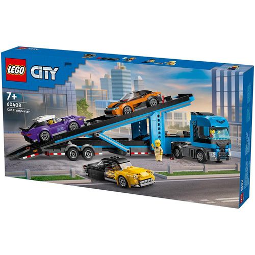 LEGO City Car Transporter Truck with Sports Cars Building Set 60408