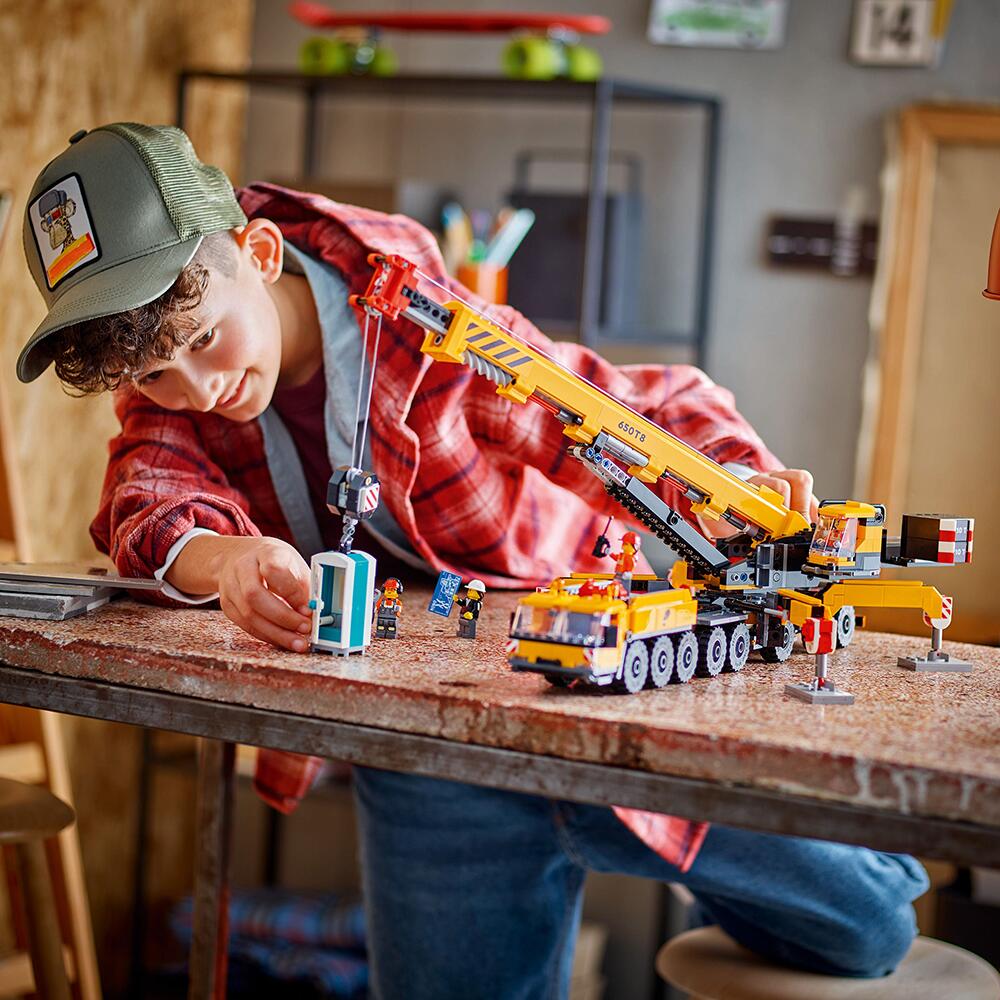 LEGO City Yellow Mobile Construction Crane Building Set 60409