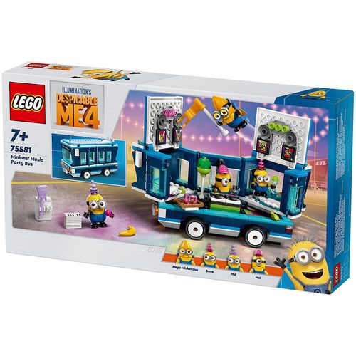 LEGO Despicable Me 4 Minions’ Music Party Bus Set 75581