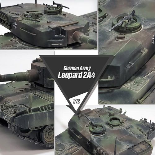 Academy German Army Leopard 2A4 Tank Model Kit Scale 1:72