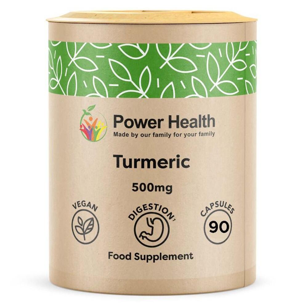Power Health Turmeric 500mg 90 CAPSULES ECO PACKAGING