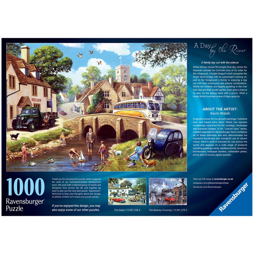 Ravensburger Day by the River 1000 Piece Jigsaw Puzzle