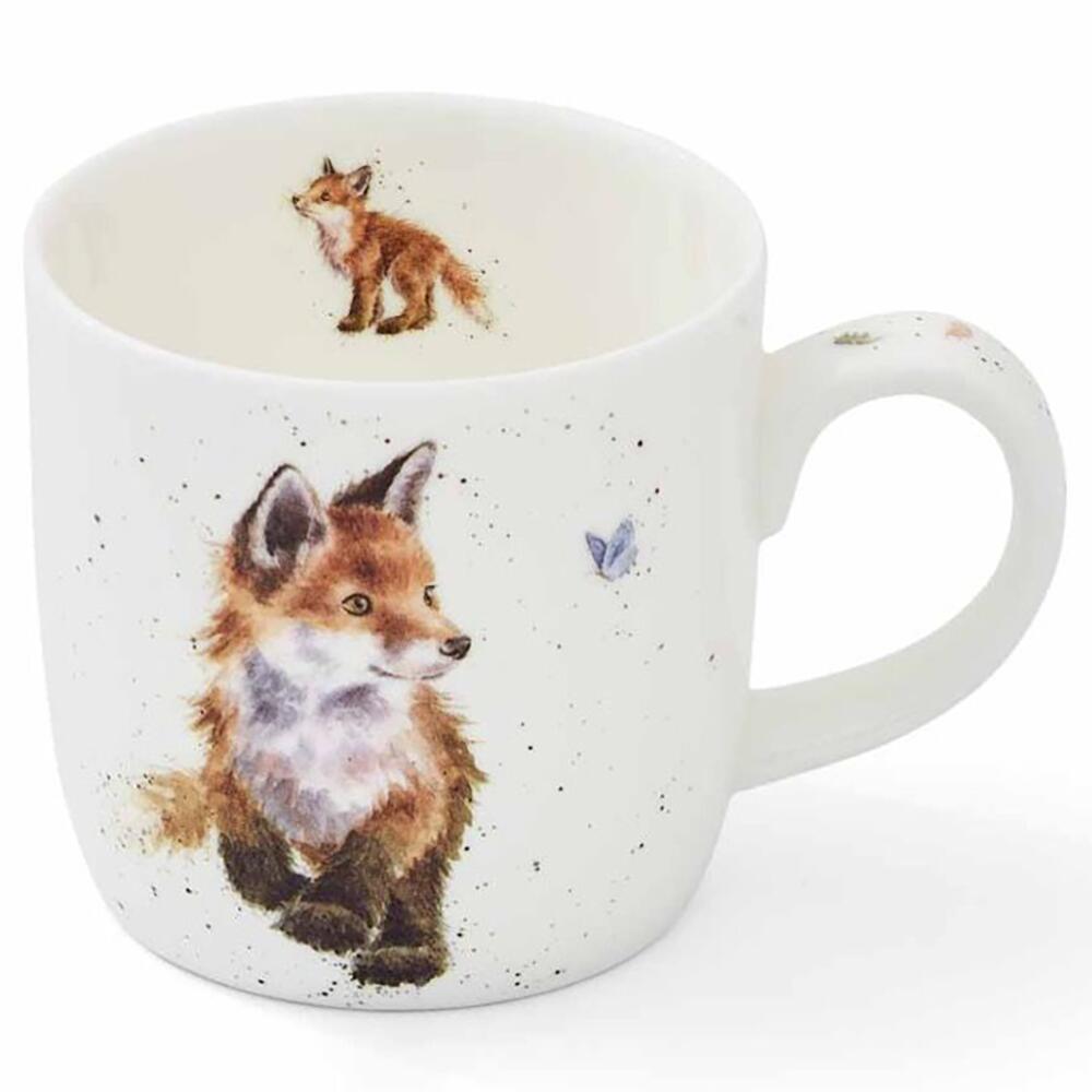Royal Worcester Wrendale Designs Born To Be Wild Fox Fine Bone China Mug