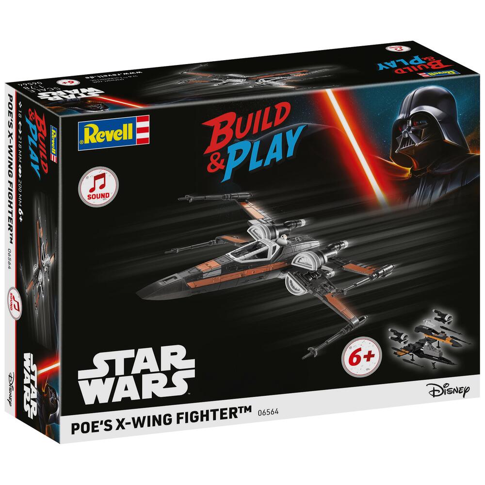 Revell Build & Play Star Wars Poe's X-Wing Fighter Model Kit Scale 1:78