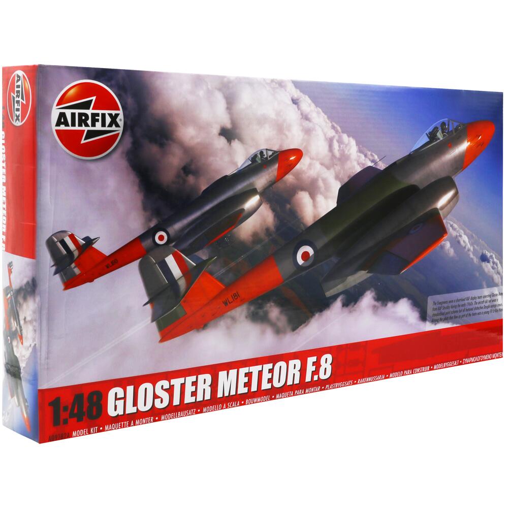 Airfix Gloster Meteor F.8 RAF Post WW2 Aircraft Model Kit A09182A Scale ...