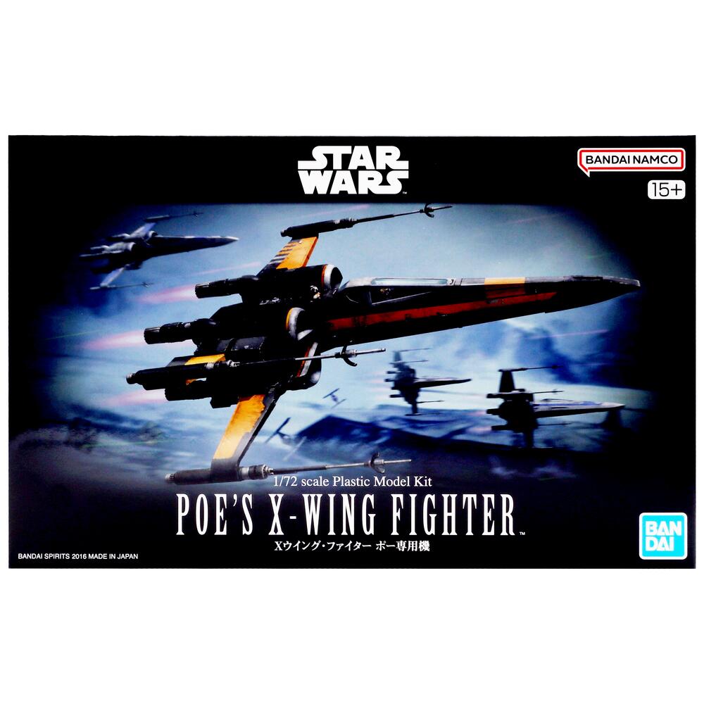 Bandai Star Wars Poe's X-Wing Fighter Model Kit Scale 1:72