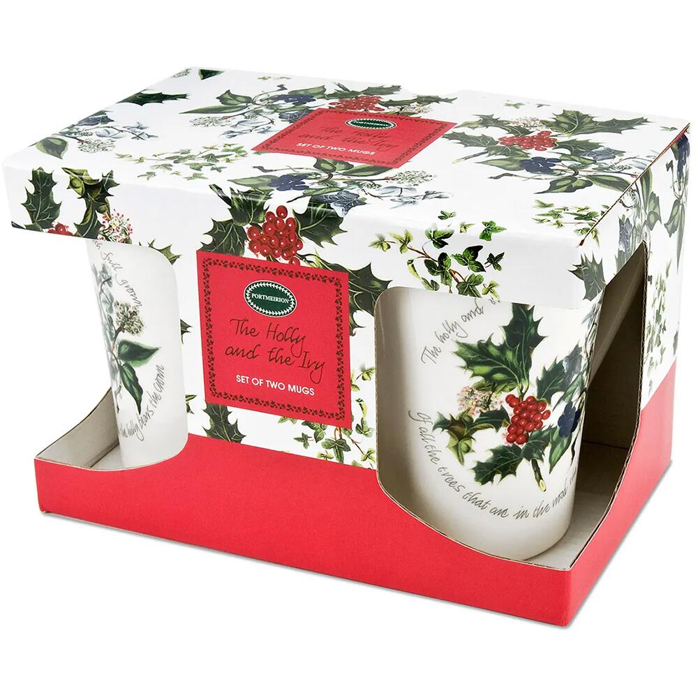 Portmeirion The Holly & The Ivy Set of 2 Mugs