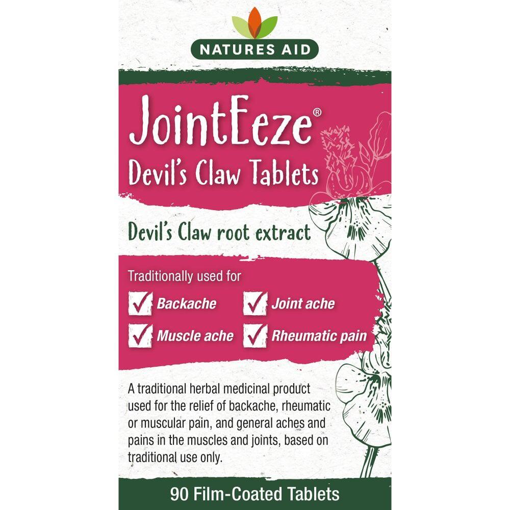 Natures Aid JointEeze Devils Claw Root Extract - 90 Film Coated Tablets