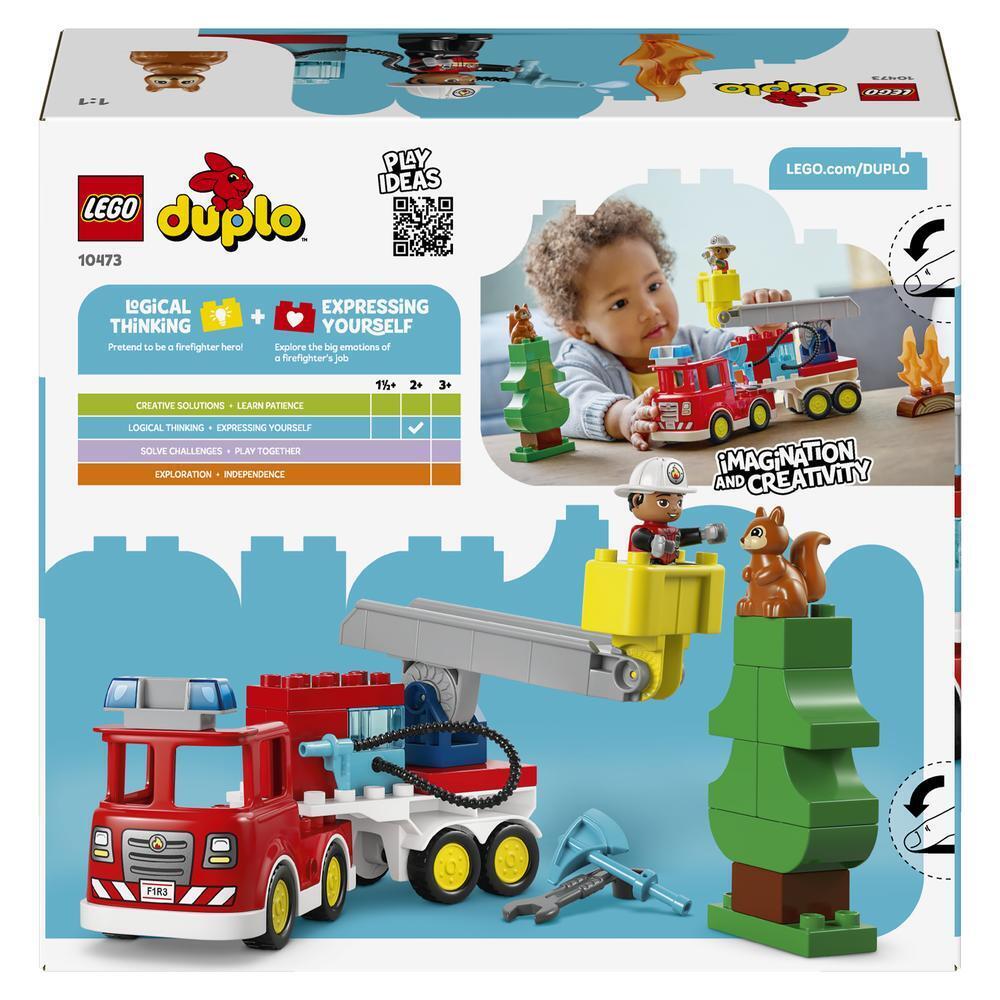 LEGO DUPLO Town Fire Engine with Hose and Firefighter Set 10473