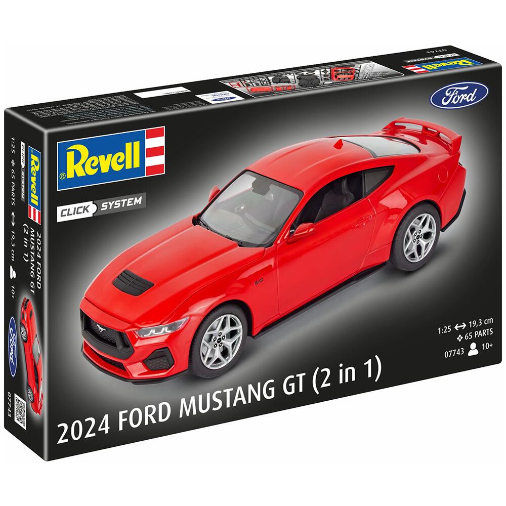 Revell Ford Mustang GT 2024 Click-System Model Kit Scale 1:25