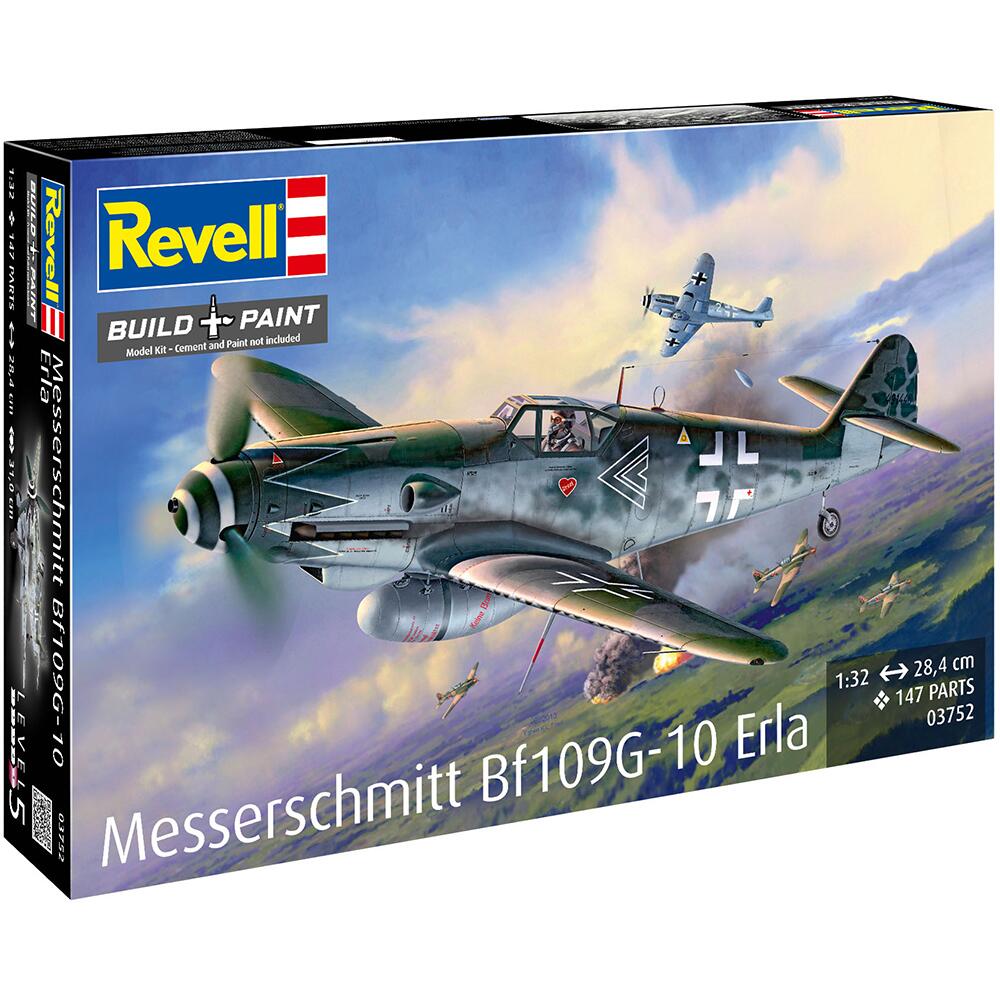 Revell Messerschmitt Bf109G-10 Erla Military Aircraft Model Kit Scale 1:32