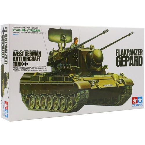 Tamiya Flakpanzer Gepard Tank Plastic Model Kit Scale 1/35