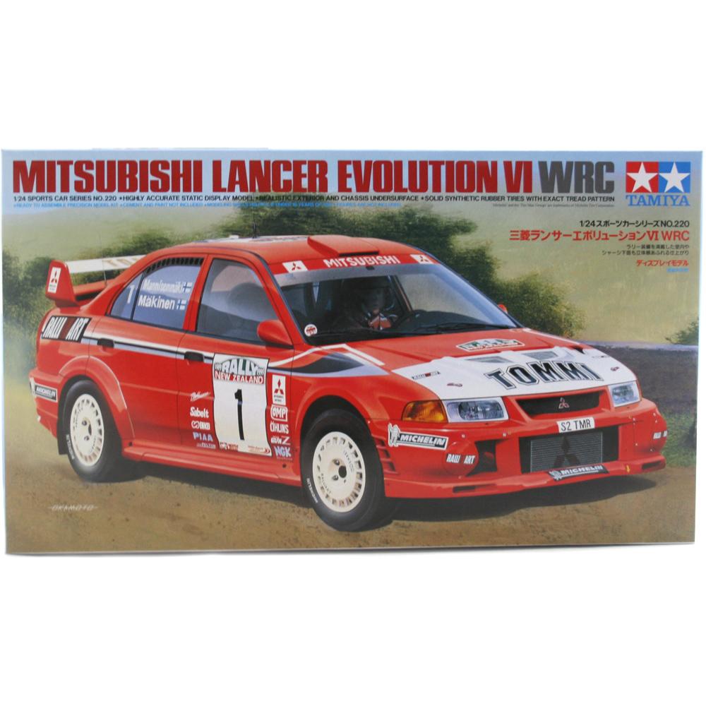 Tamiya Mitsubishi Lancer Evolution VI WRC Rally Car Model Kit Scale 124