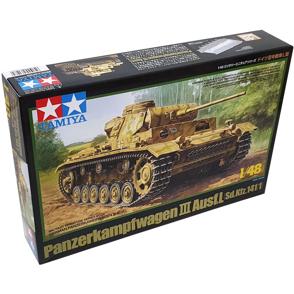 Tamiya Panzerkampfwagen III Ausf.L (sd.kfz.141/1) German WWII Tank ...