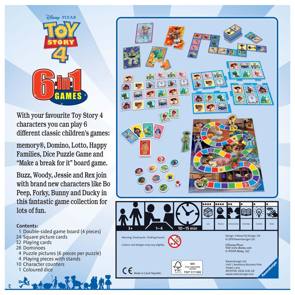 Ravensburger Disney Pixar Toy Story 4 6-in-1 Games
