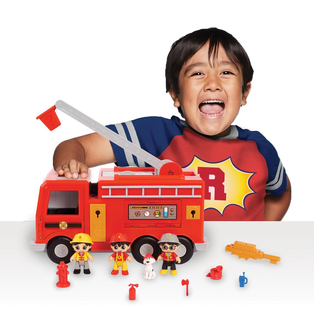 Ryan's World Mystery Playdate Fire Truck Mystery Box Playset