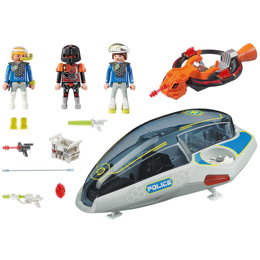 Playmobil Galaxy Police Space Shuttle with Missiles