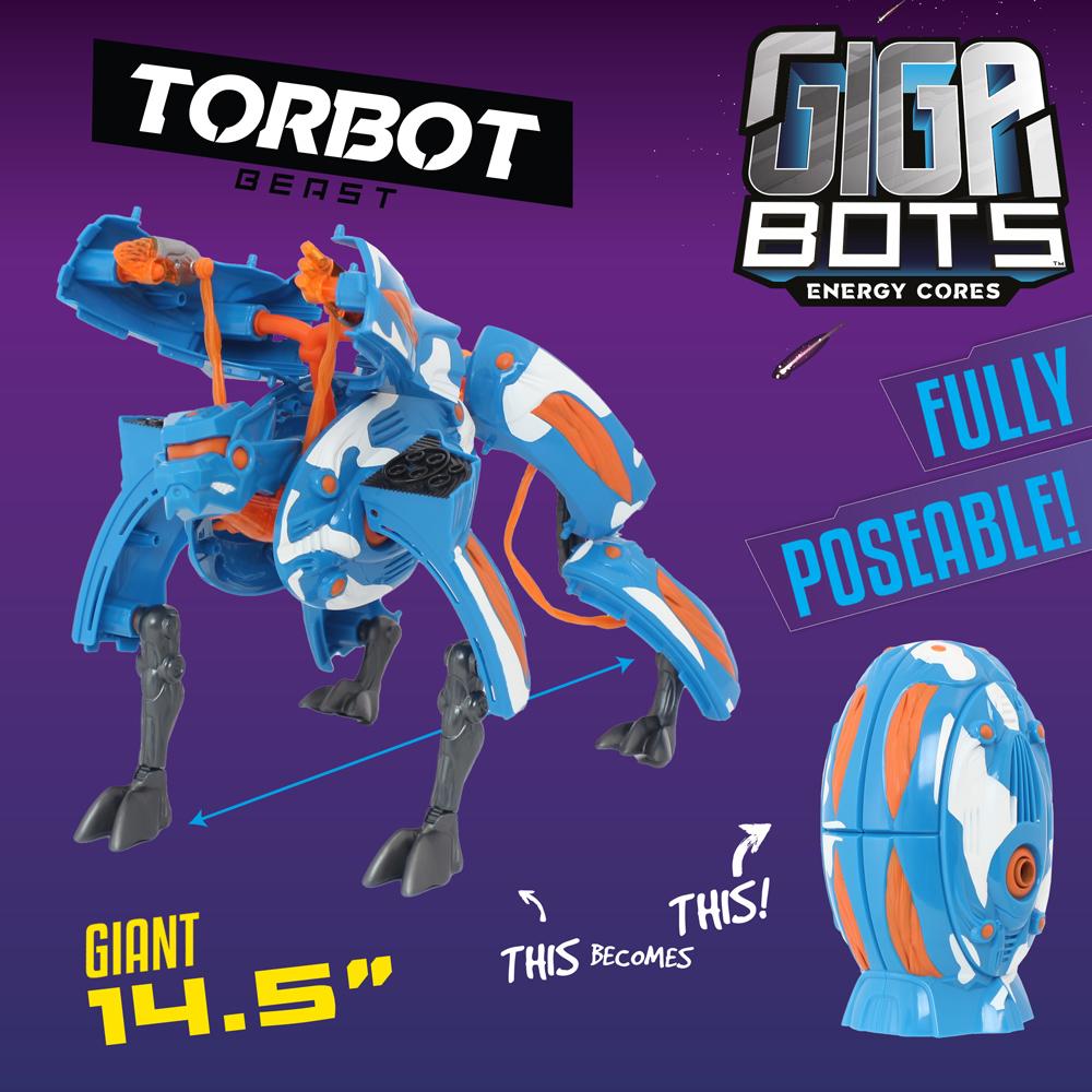 GIGABOTS Energy Core Beast TORBOT Series 1 Buildable Figure for Ages 5+