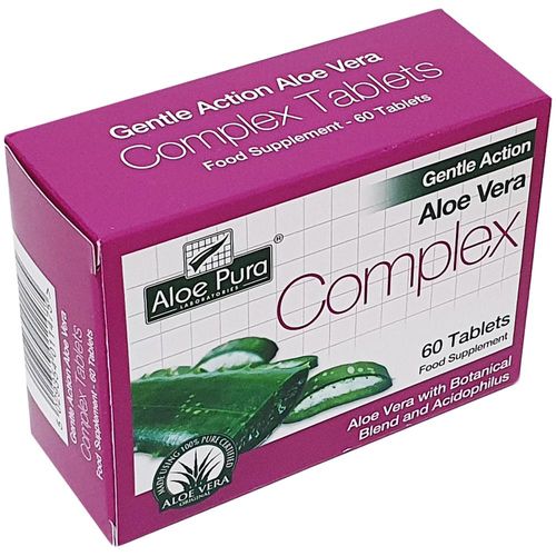 Aloe Pura Organic Aloe Vera Gentle Action COMPLEX 60 TABLETS