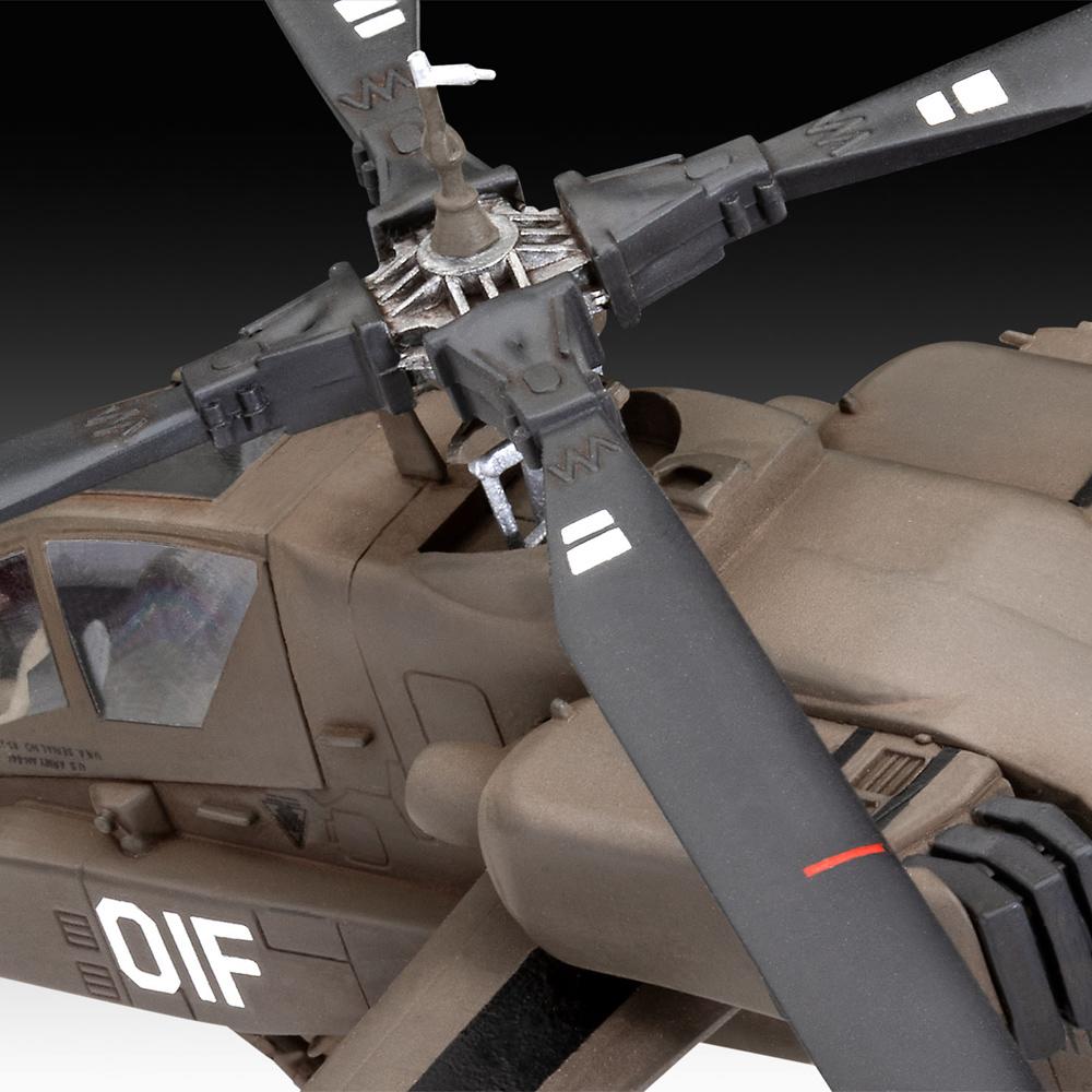 Revell AH-64A Apache Military Helicopter Model Kit 03824 Length 21cm ...