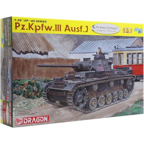 Dragon Pz.Kpfw.III Ausf J Battle of Stalingrad Tank Military Model Kit ...