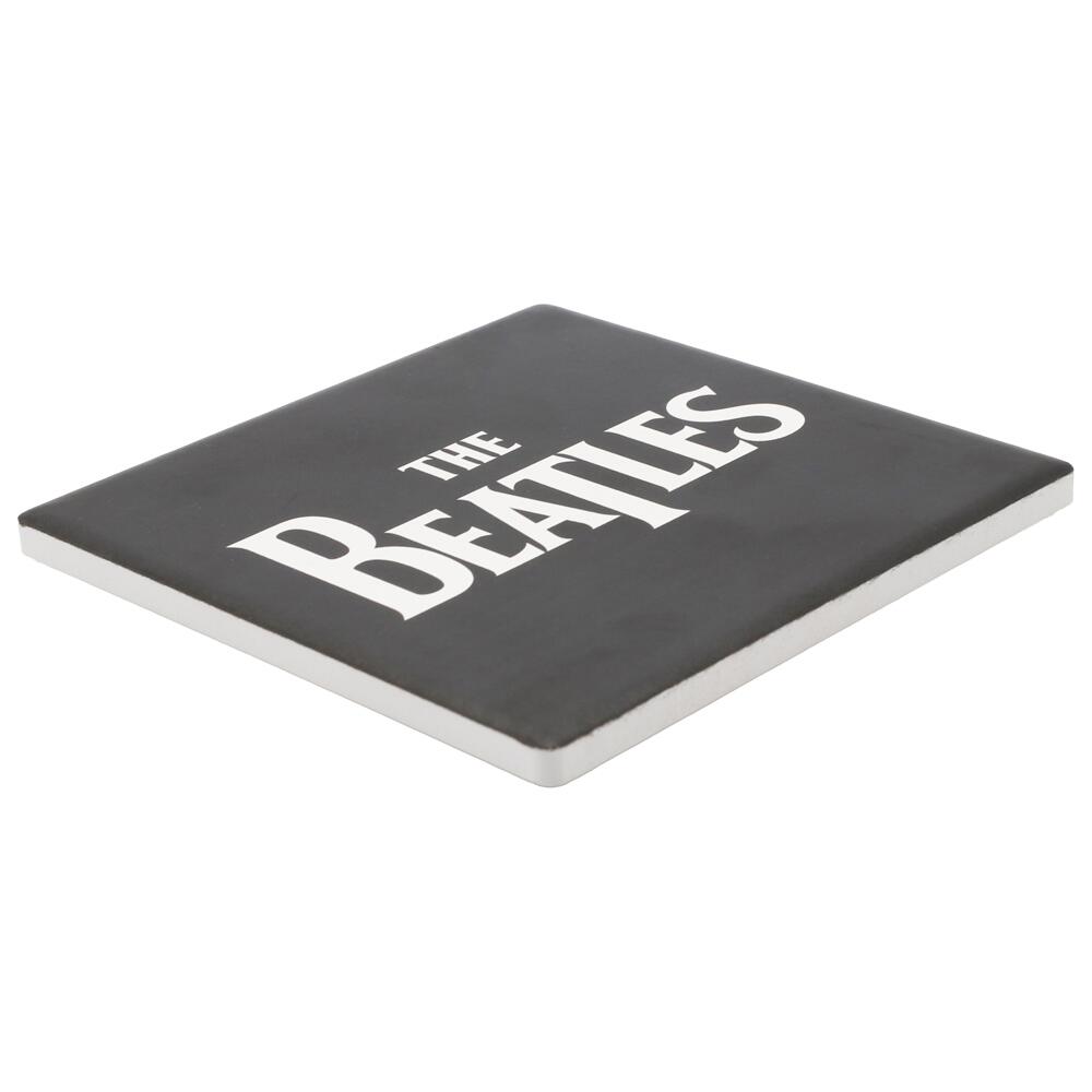 The Beatles Ceramic Square Coaster Black