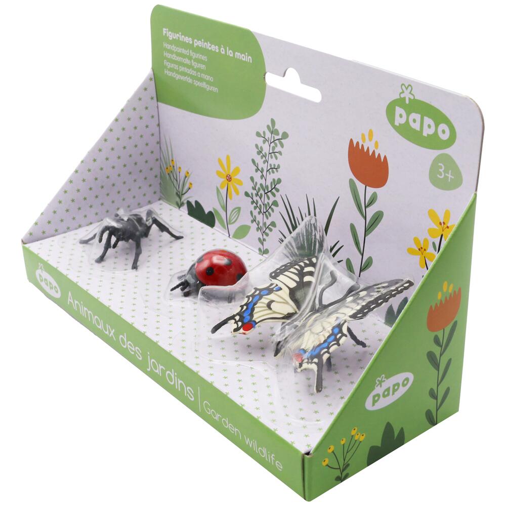 Papo ANT LADYBIRD and BUTTERFLY Insect Garden Wildlife Set