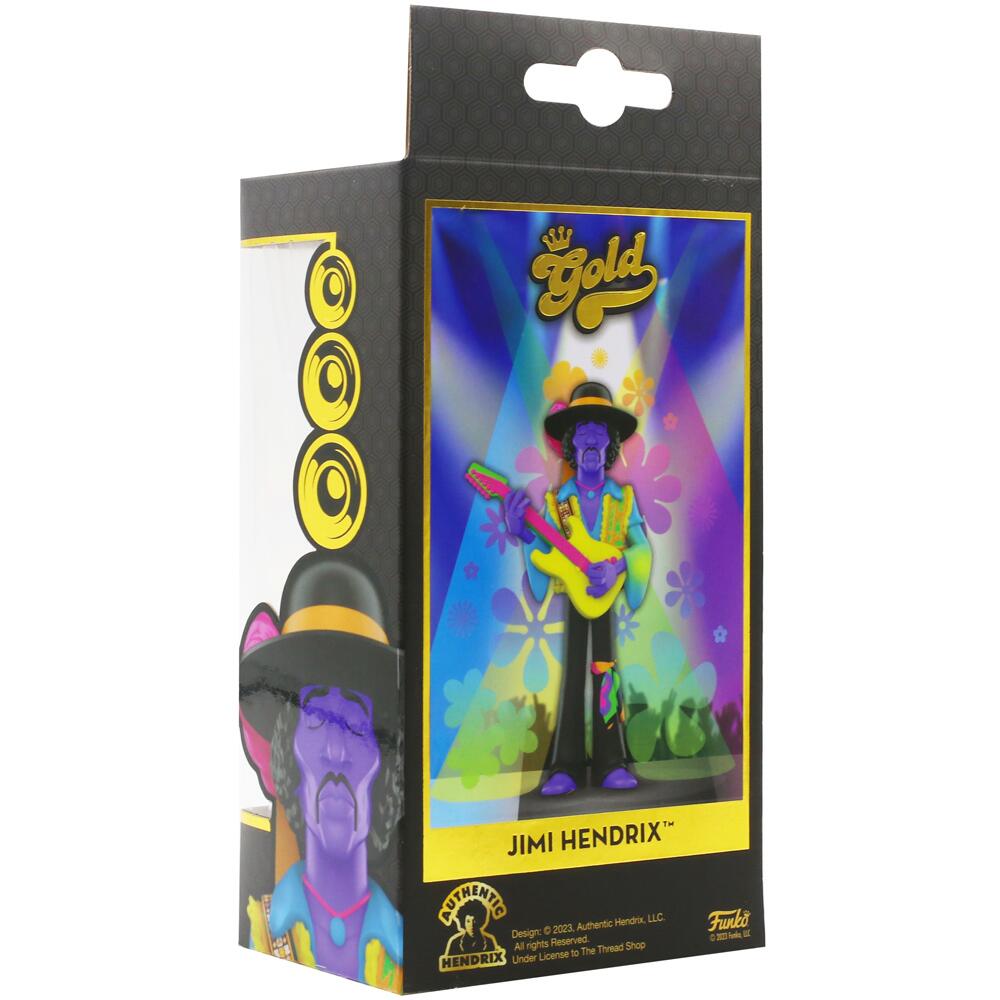 Funko GOLD Jimi Hendrix Black Light 5" Tall Premium Vinyl Figure