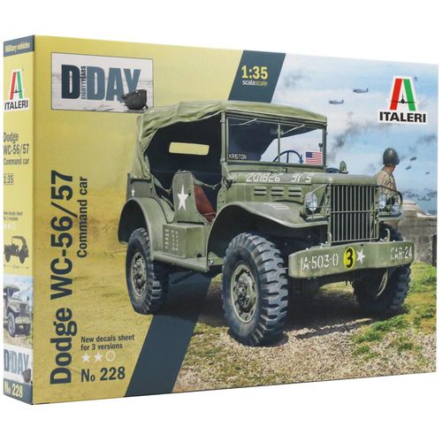Italeri Dodge WC-56/57 Command Car Military Model Kit Scale 1:35