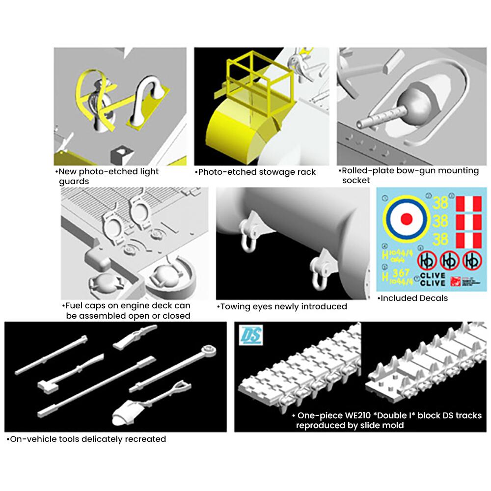 Dragon British Sherman Mk.III Italian Campaign Tank Model Kit Scale 1:35