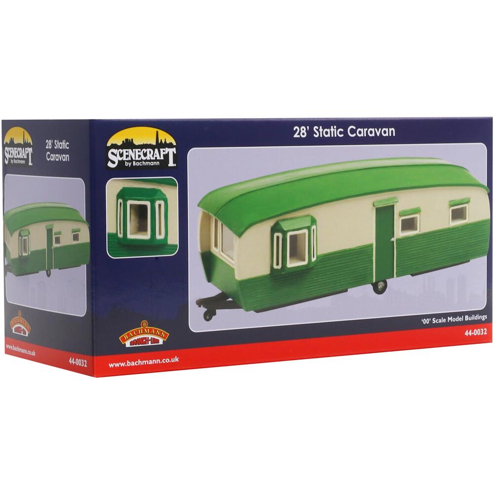 Scenecraft Static Caravan Model Railway Building 00 Gauge 1:76 Scale