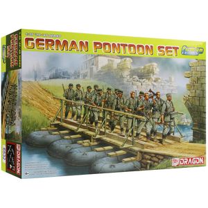 Dragon German Pontoon Bridge with Figures Military Model Kit Scale 1:35