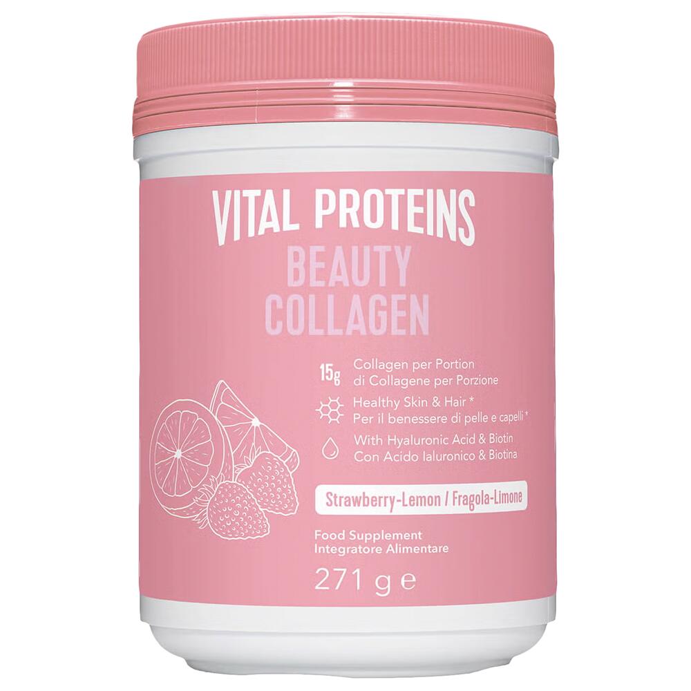 Vital Proteins Beauty Collagen Strawberry & Lemon Flavour Powder 271g