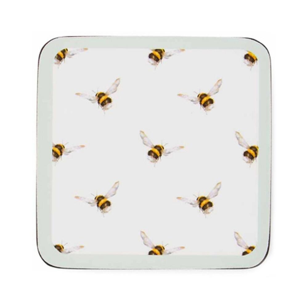 Pimpernel Wrendale Designs Bee Cork Backed COASTERS (SET OF 6)