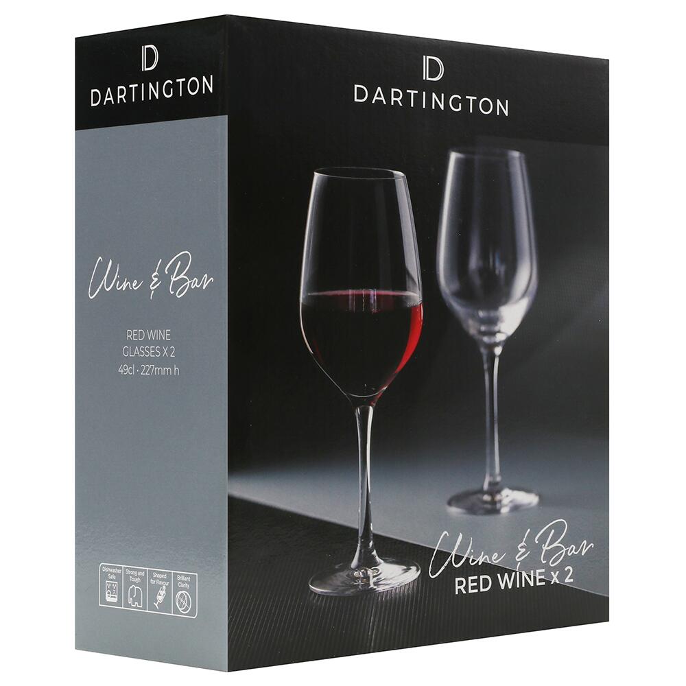 Dartington Wine & Bar RED WINE Glasses PAIR BOXED