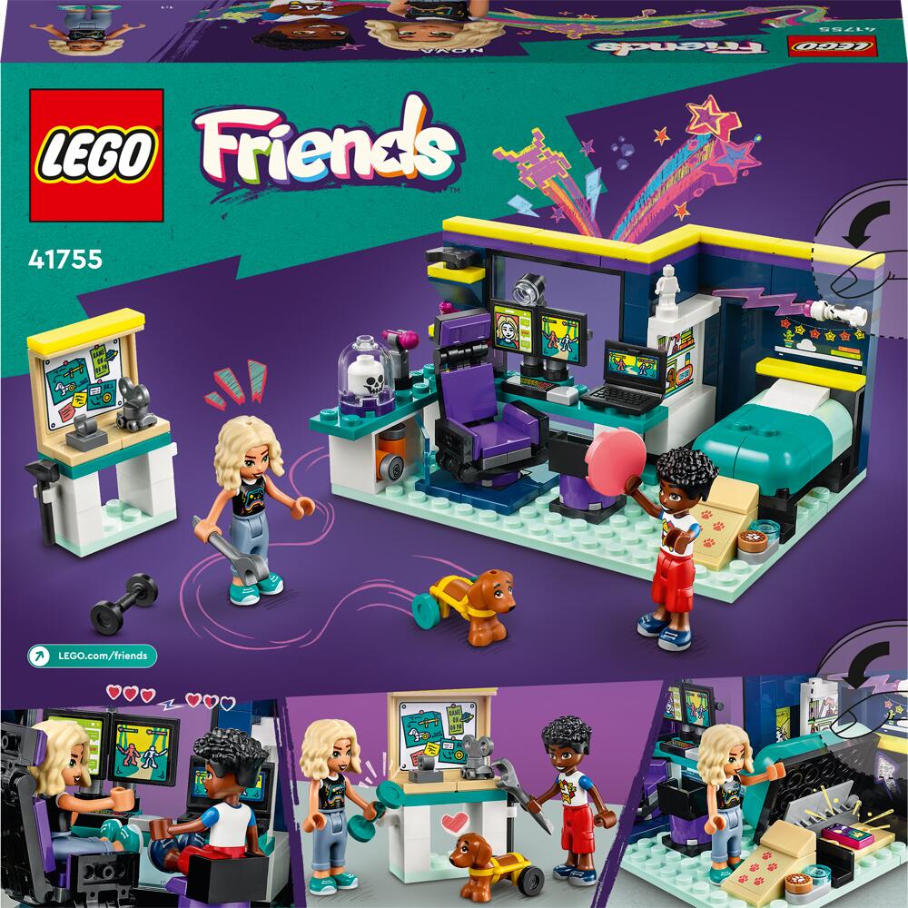 LEGO Friends Nova's Room Building Set Toy 179 Piece for Ages 6+