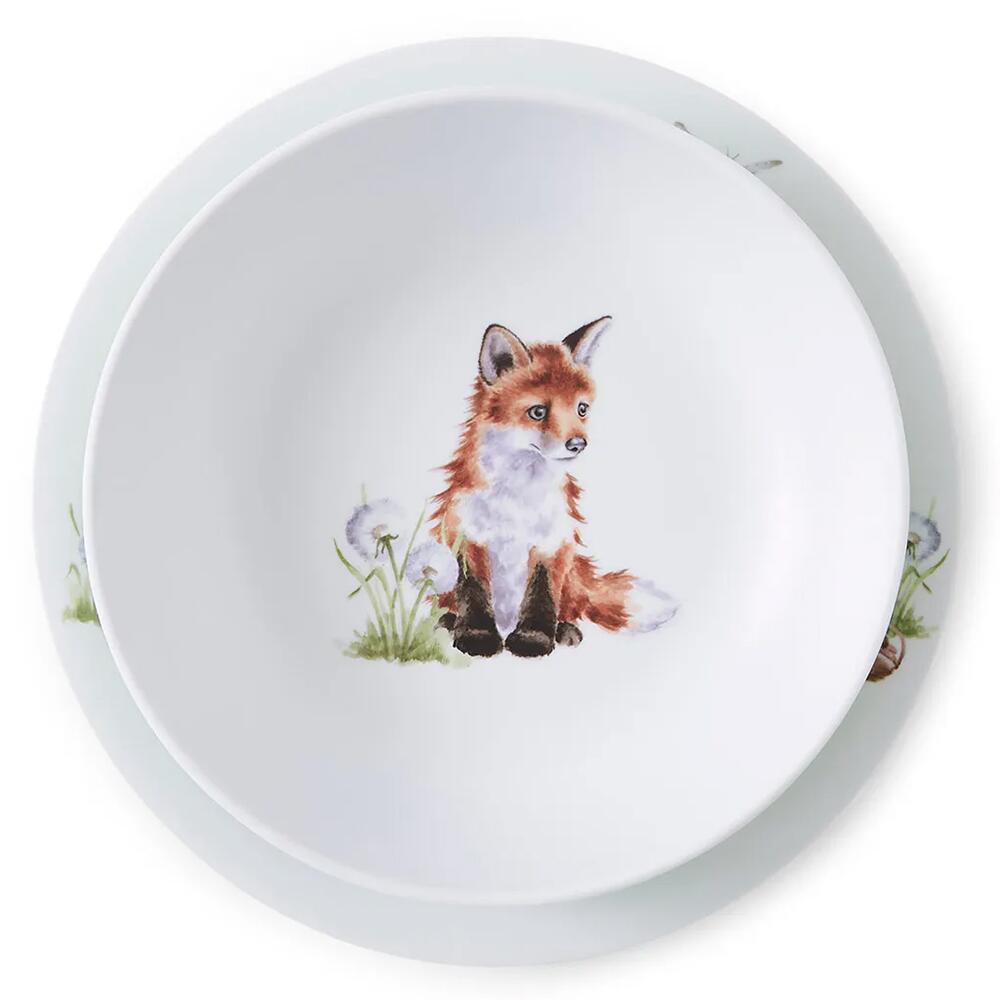 Royal Worcester Wrendale Designs Little Wren Plate & Bowl Set