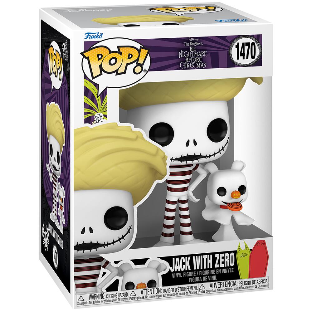 Funko POP! Disney Jack Skellington with Zero Beach Vinyl Figures 1470